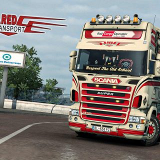 Red Transport Scania RJL Skin v1.0 ETS2 - ETS2 Mod | ATS Mod
