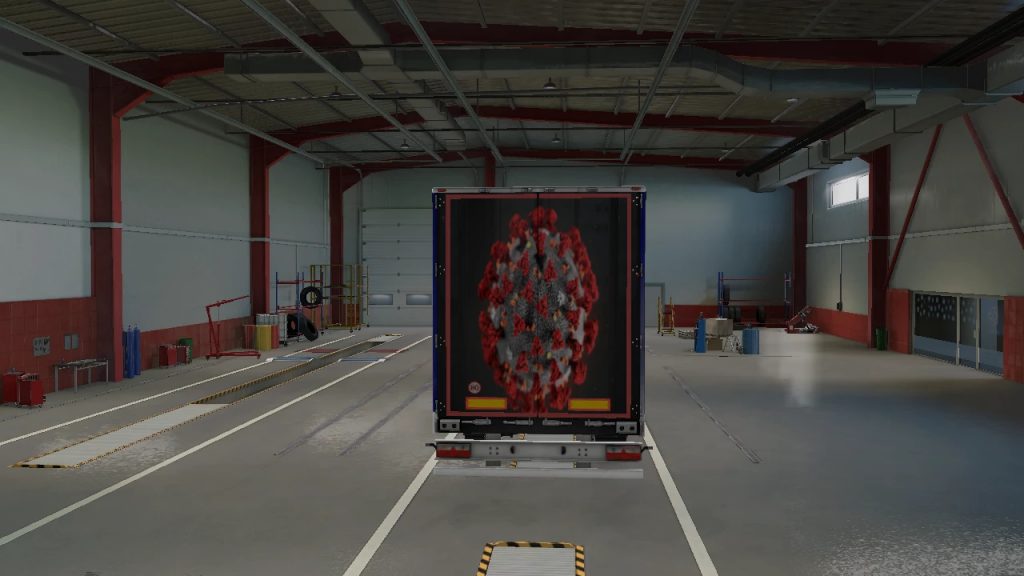 Remorque fourgon SCS covid-19 1.40 ETS2 - ETS2 Mod | ATS Mod