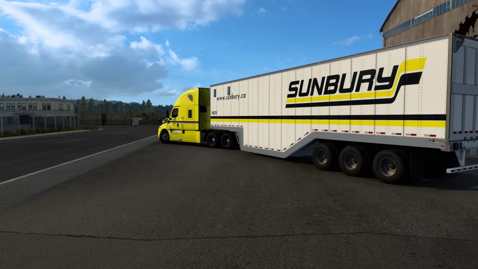Sunbury Transport Cascadia et Chip Van Combo v1.0 ATS - ETS2 Mod | ATS Mod