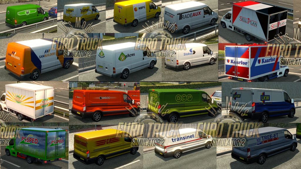 SCS Company AI Vans v3.0 ETS2 - ETS2 Mod | ATS Mod