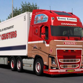 Pack de skins Volvo FH16 2012 Ronny Ceusters v1.0 ETS2 - ETS2 Mod | ATS Mod