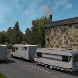 Camping-car avec caravane remorque v7.0 1.42 ETS2 - ETS2 Mod | ATS Mod