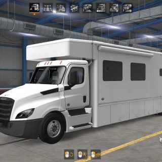 Freightliner Cascadia NRC RV Camping-car v1.1 1.43 ATS - ETS2 Mod | ATS Mod