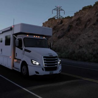 Freightliner Cascadia NRC RV Camping-car v1.2 ATS - ETS2 Mod | ATS Mod