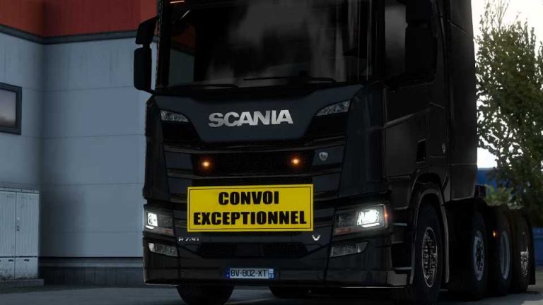 Panel Convoi Exceptionnel v1.4 1.42.x ETS2 - ETS2 Mod | ATS Mod
