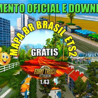 Nouveau MAPA BR BRASIL 1.0 1.43 ETS2 - ETS2 Mod | ATS Mod