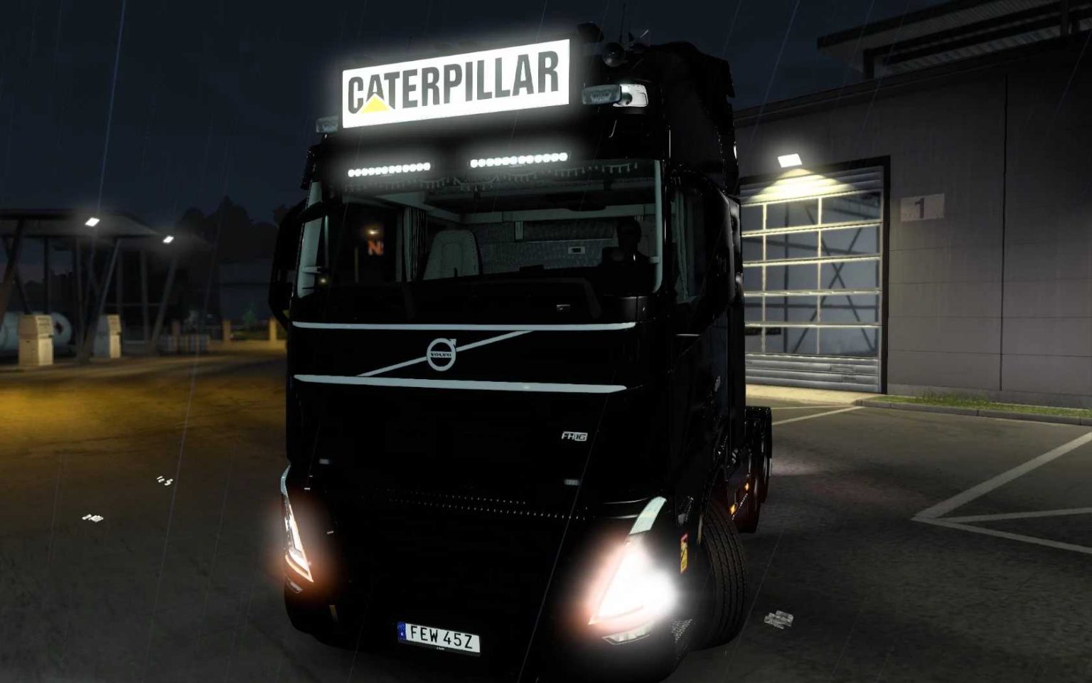 BIG LIGHTBOX VOLVO FH5 2020 CATERPILLAR 1.0 1.43 ETS2 - ETS2 Mod | ATS Mod