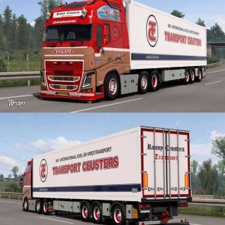 Volvo FH16 2012 Ronny Ceusters Skin Pack (Mise à jour) 1.44 ETS2 - ETS2 ...