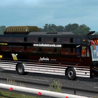 Pack de skins Indian Kallada Travels pour JK Vega Sleeper Bus Mod v1.0 ...