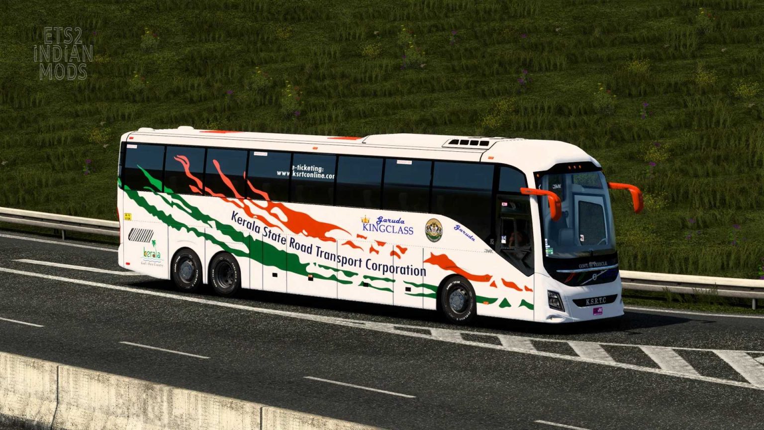 Pack de skins Indian KSRTC (Kerala) pour DBMX Volvo 9800 UK v1.0 ETS2 ...