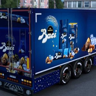 Baci Chocolat Remorque Skin 1.45 ETS2 - ETS2 Mod | ATS Mod