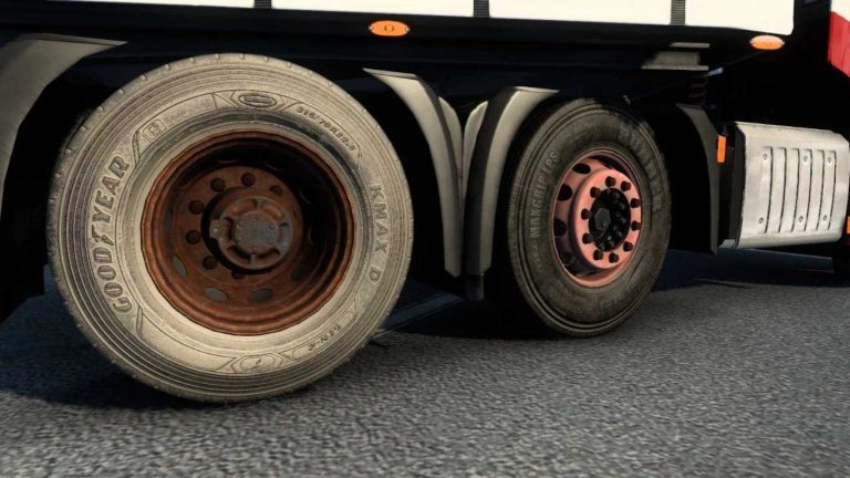 Pack pneus et jantes Dirt v1.03 ETS2 - ETS2 Mod | ATS Mod