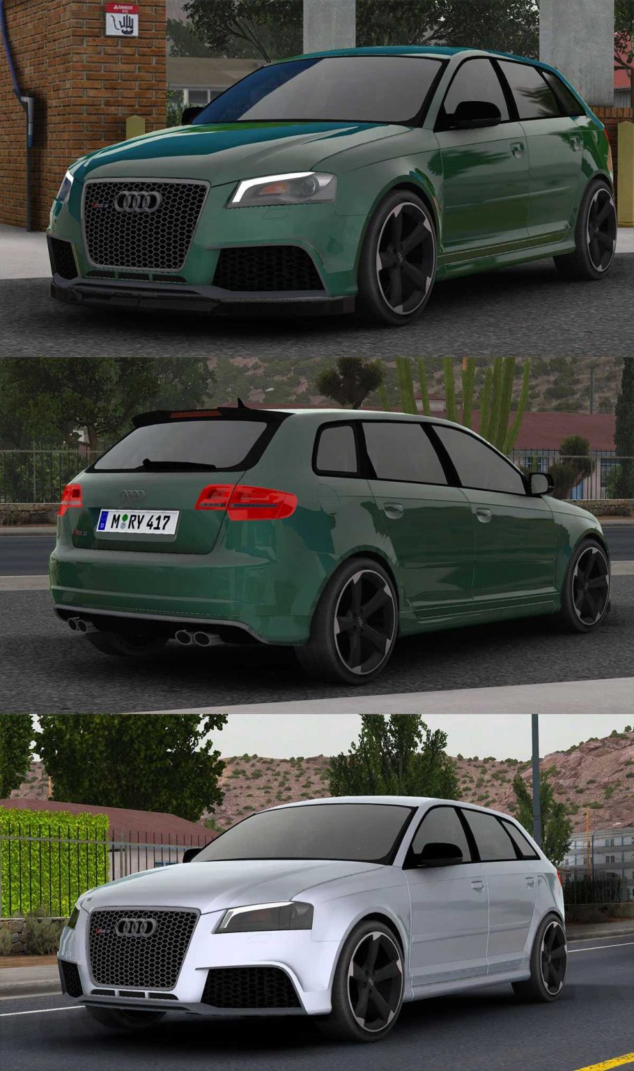 Audi RS3 Sportback 2011 8P v1.8 - 1.46 ATS - ETS2 Mod | ATS Mod