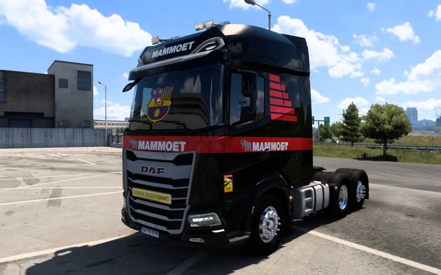 PEAU DAF 2021 MAMMOET 1.0 1.43 1.46 ETS2 - ETS2 Mod | ATS Mod