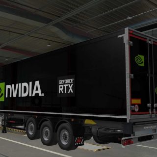 SCHWARZMULLER Remorque Skin Nvidia RTX 1.46 ETS2 - ETS2 Mod | ATS Mod