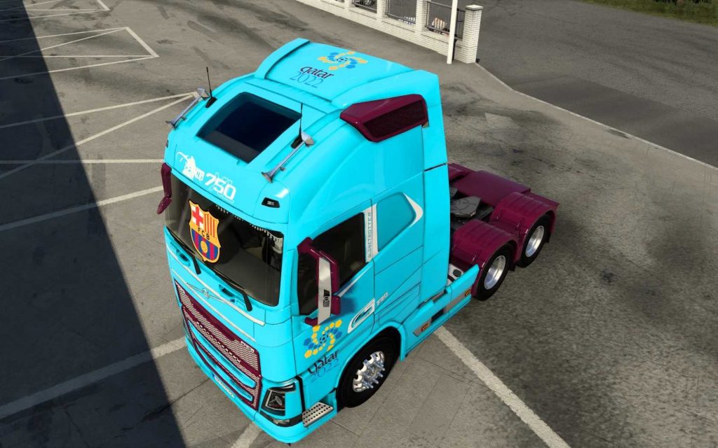 SKIN VOLVO FH 2012 COUPE DU MONDE DE LA FIFA, QATAR 2022 2,0 1,40 1,46 ...