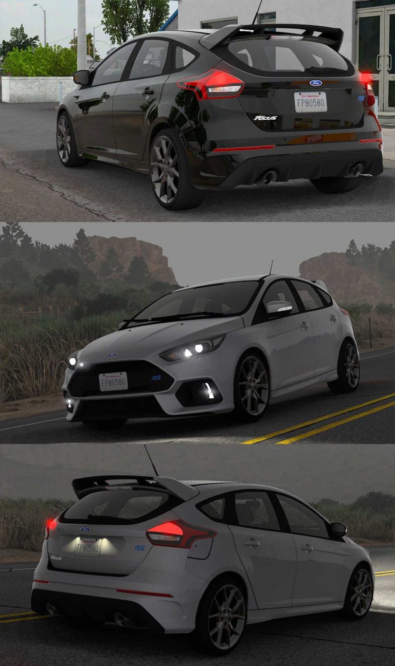 Ford Focus RS Mk3 2017 v2.3 - 1.46 ATS - ETS2 Mod | ATS Mod