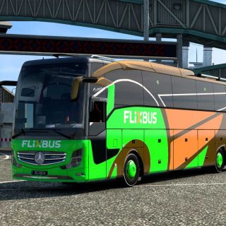 Nouveau Travego 16Shd Flixbus Skin 1.46.x ETS2 - ETS2 Mod | ATS Mod