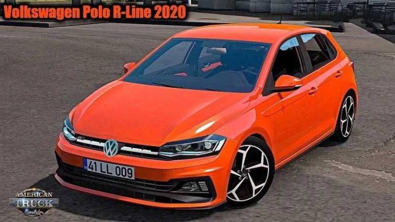 Volkswagen Polo R-Line 2020 + Intérieur v2.2 1.46 ATS - ETS2 Mod | ATS Mod