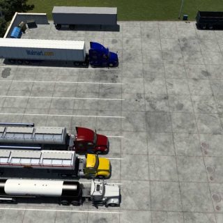 International Lt et SCS Trailer Walmart Skin pour camion et remorque 1. ...