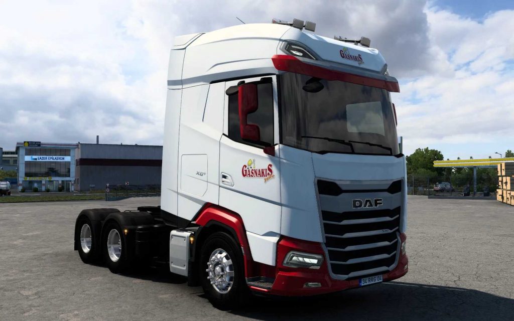 SKIN DAF 2021 JUS DE GASNAKIS 1.0 1.43 1.46 ETS2 - ETS2 Mod | ATS Mod