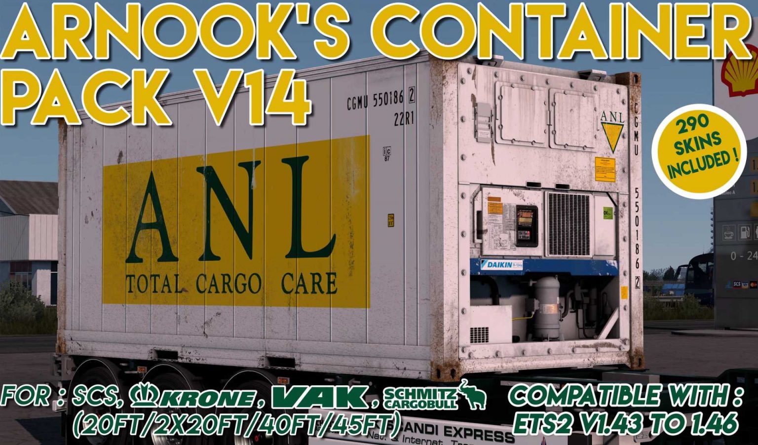 Arnook's Container Pack v14 ETS2 - ETS2 Mod | ATS Mod