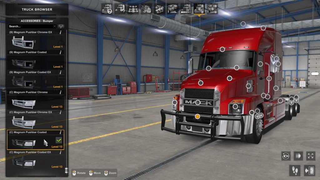 Pare-buffles Mack Anthem Magnum v1.0 ATS - ETS2 Mod | ATS Mod