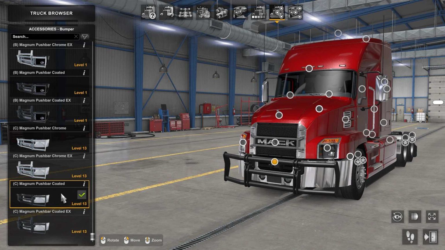 Pare-buffles Mack Anthem Magnum v1.0 ATS - ETS2 Mod | ATS Mod