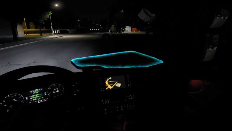 Scania NG intérieur Table lumineuse LED slots tableau de bord v1.0 ETS2 ...