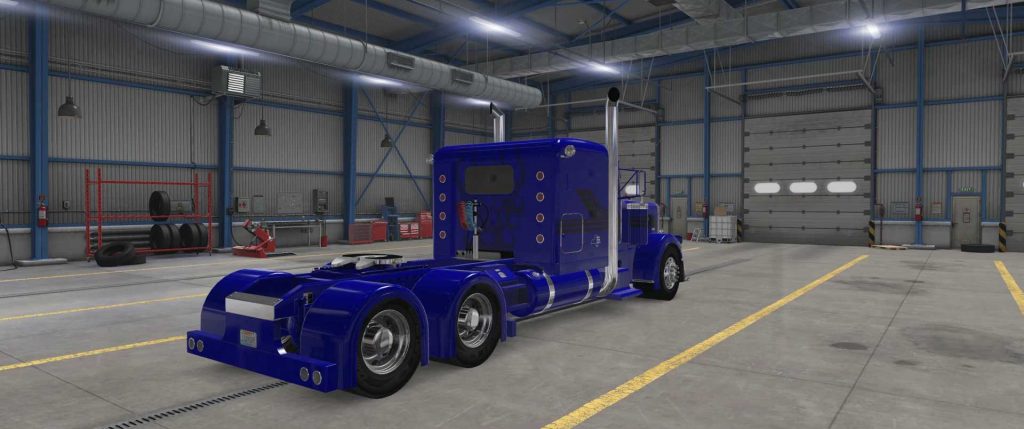 Skin Bleu Foncé pour Rollin 389 1.46 ATS - ETS2 Mod | ATS Mod