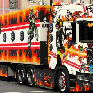 Scania Bike Riders Peau 1.46-1.47 ETS2 - ETS2 Mod | ATS Mod