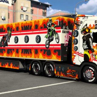 Scania Bike Riders Peau 1.46-1.47 ETS2 - ETS2 Mod | ATS Mod