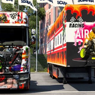 Scania Bike Riders Peau 1.46-1.47 ETS2 - ETS2 Mod | ATS Mod
