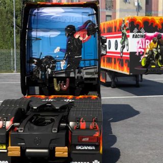 Scania Bike Riders Peau 1.46-1.47 ETS2 - ETS2 Mod | ATS Mod