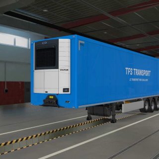 SKIN TFS TRANSPORT POUR RENAULT ET REMORQUE 1.46 ETS2 - ETS2 Mod | ATS Mod