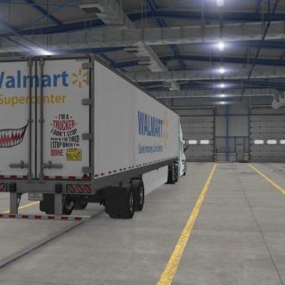 Cascadia et remorque Walmart skin 1.47 ATS - ETS2 Mod | ATS Mod