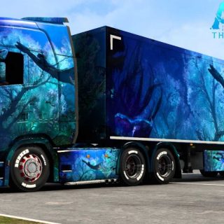 Scania Avatar La voie de l'eau Skin 1.47 ETS2 - ETS2 Mod | ATS Mod