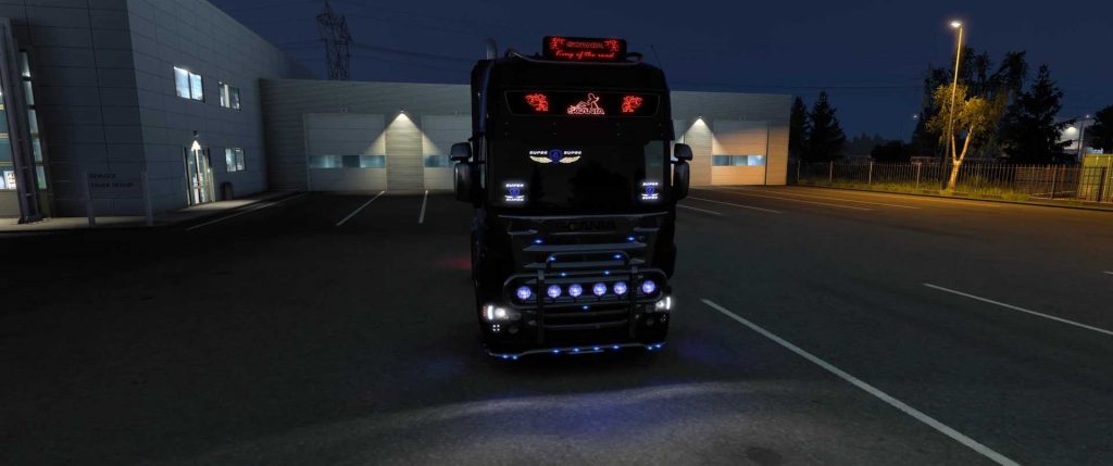 SCANIA RJL CAISSON LUMINEUX 1.47 ETS2 - ETS2 Mod | ATS Mod