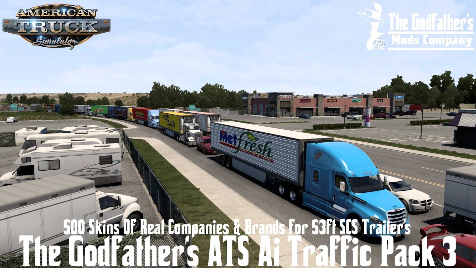 ATS du parrain Ai Traffic Pack 3 ATS - ETS2 Mod | ATS Mod