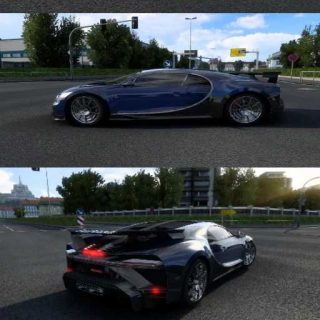 Bugatti Chiron 2021 v1.0 ETS2 - ETS2 Mod | ATS Mod