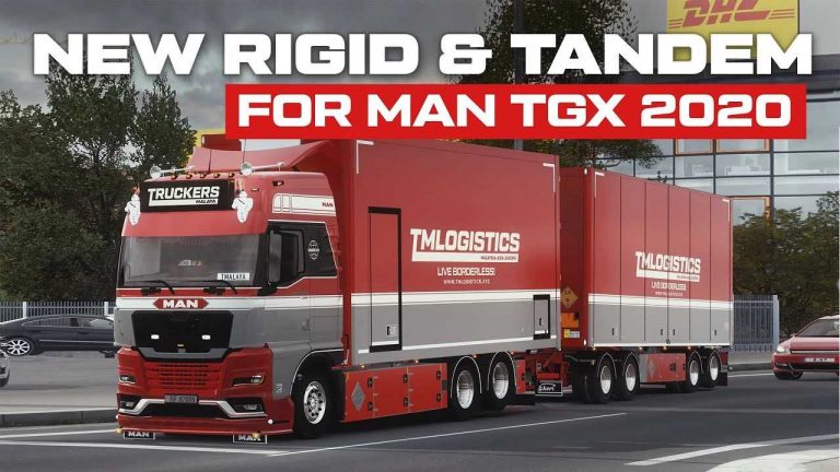 Module complémentaire de châssis rigide MAN TGX 2020 par Kast v1.0 1.47 ...