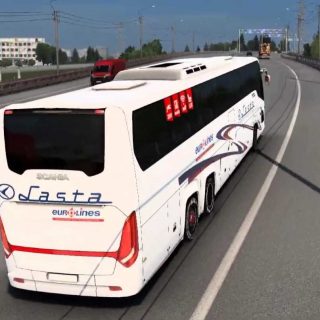 Scania Touring HD Nouvelle peau Eurolines v2.9 ETS2 - ETS2 Mod | ATS Mod