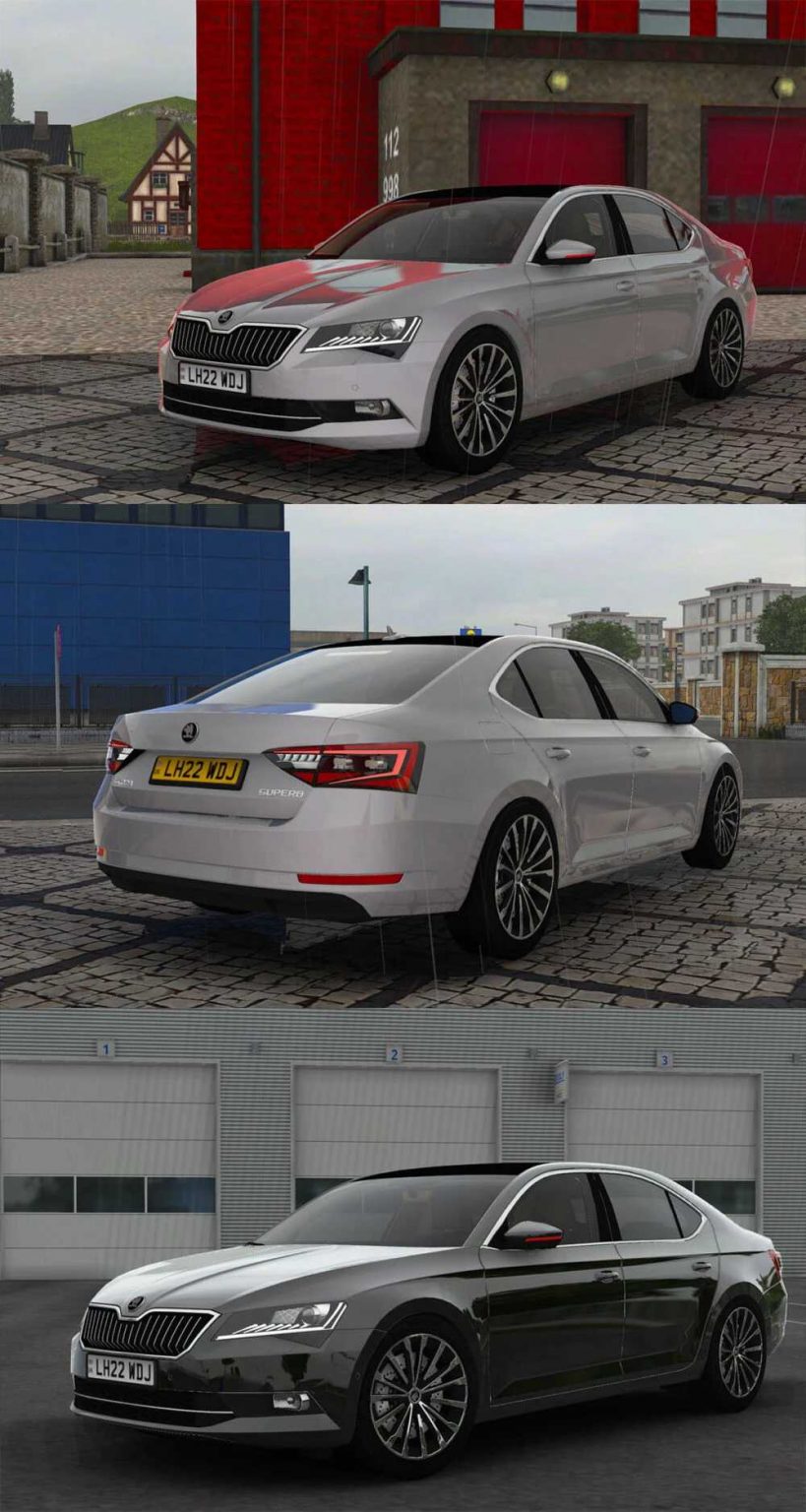Skoda Superb B8 2017 V4.2 1.47 ETS2 - ETS2 Mod | ATS Mod
