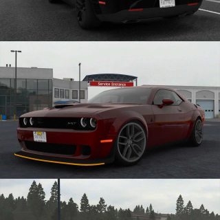 Dodge Challenger SRT Hellcat Widebody 2018 v1.3 1.47 ATS - ETS2 Mod ...