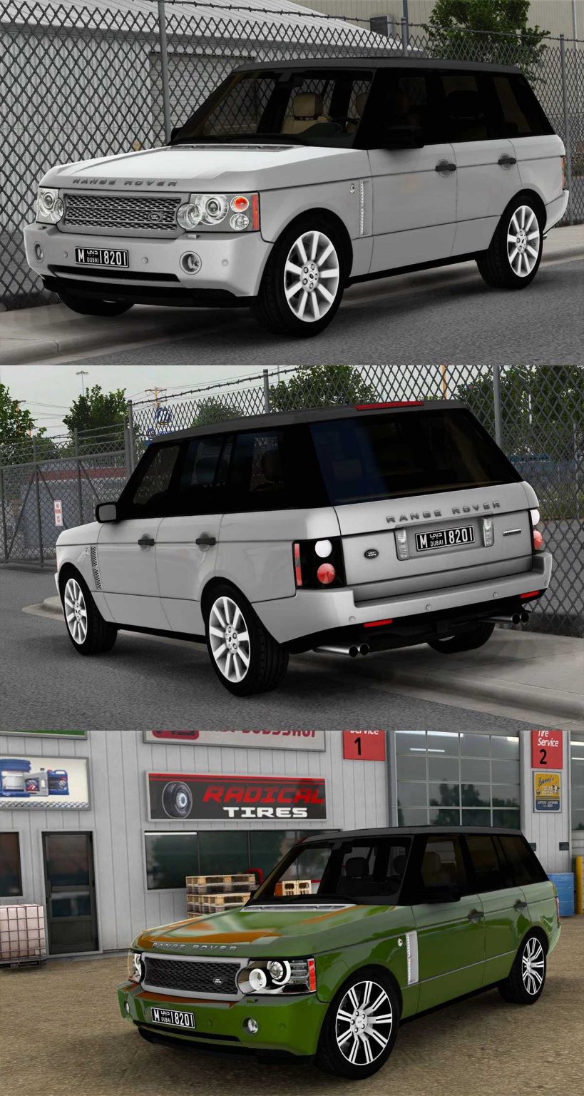 Land Rover Range Rover V8 suralimenté 2008 v7.6 1.48 ATS - ETS2 Mod ...