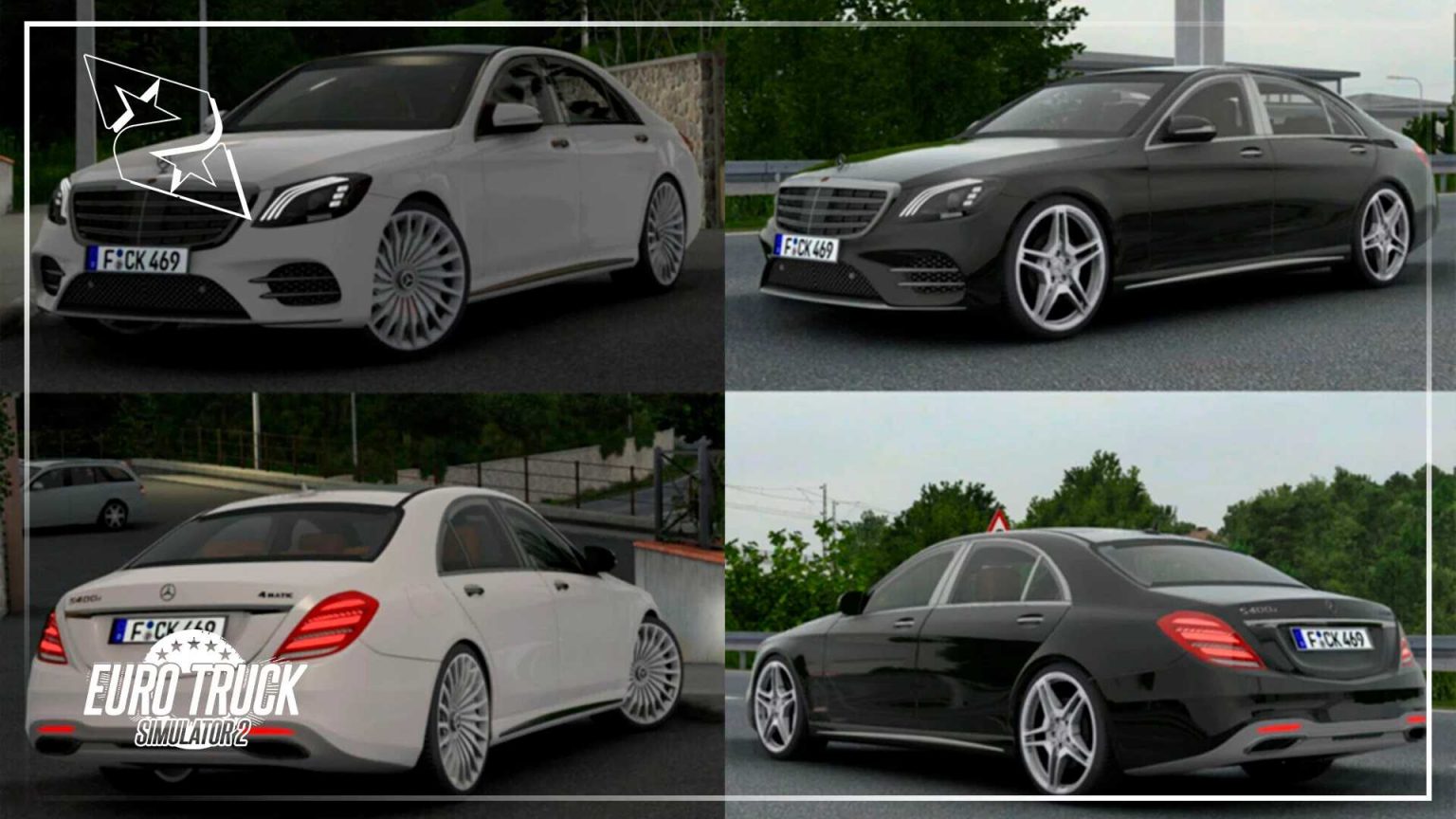 Mercedes-Benz W222 Classe S S-400D v4.6 1.48 ETS2 - ETS2 Mod | ATS Mod