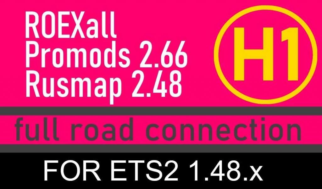 HYBRID 1 et 2 - Roex,Rusmap,Promods+Middle-East Connection 1.48 ETS2 ...