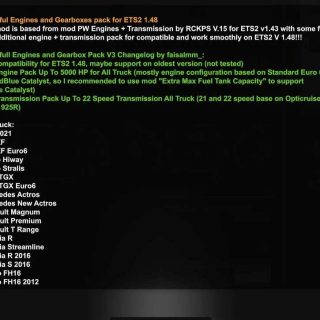 Pack Moteur + Transmission (Moteur 5000CV + Boite 22 Shifter) v1.48 ...