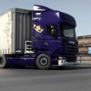 Scania R (RJL) et Krone MegaLiner Used Skins Combo 1.48 ETS2 - ETS2 Mod ...