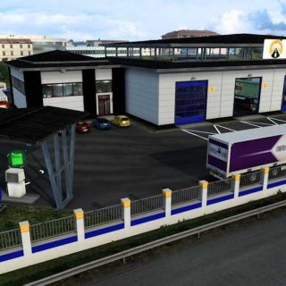 Skin BIG GARAGE ASV LOGISTICA 1.48 ETS2 - ETS2 Mod | ATS Mod